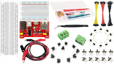 Makerspot Breadboard Connection Kit 400point And 830point W Dual Voltage Power