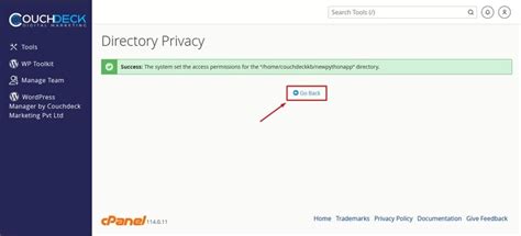 How To Setup Directory Privacy In CPanel Couchdeck