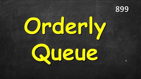 Orderly Queue Leetcode 899 Youtube