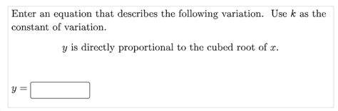 Solved Enter An Equation That Describes The Following