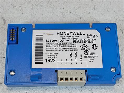 Honeywell Keyboard Display Module S7800a 1001