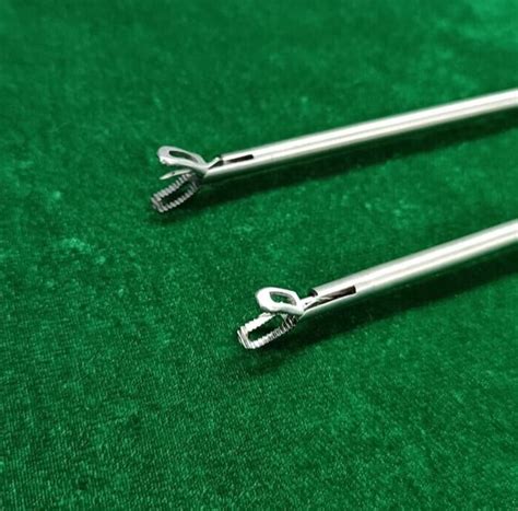 2pc Laparoscopic Cholangiogram Forceps 5mmx270mm Endoscopy Reusable