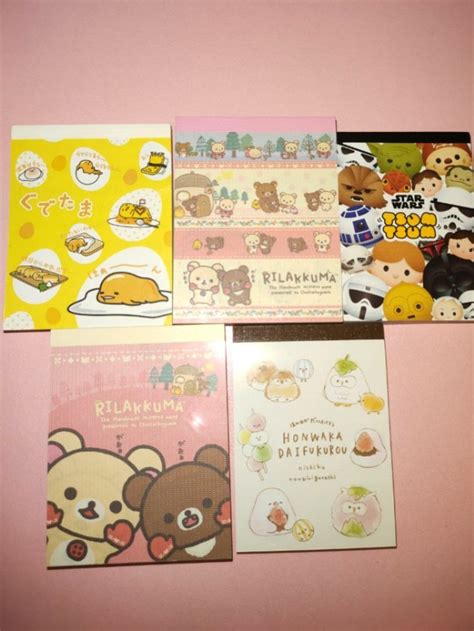 Cute Notepads Rilakkuma Gudetama Star Wars Tsum Tsum Hobbies