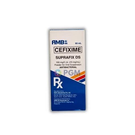 Cefixime 100mg5ml 20mgml60ml Syrup Philippine Generic Medicines