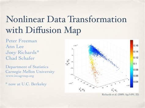 Nonlinear Data Transformation With Diffusion Map