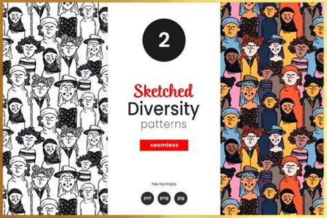 Multicultural And Diversity Patterns Graphic By Designoverdose