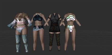 Skimpy Armor And Clothing For Here There Be Monster Loose Version CBBE HDT For Remodel Armor