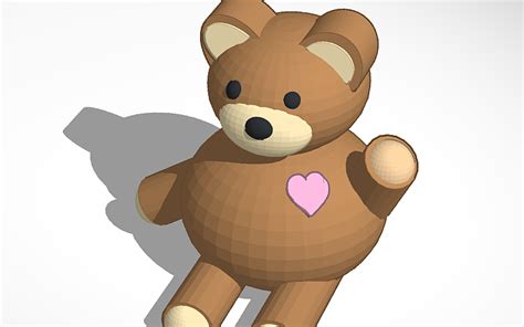 3d Design Teddy Bear Tinkercad