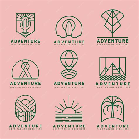 Free Vector Set Of Adventure Logo Vector