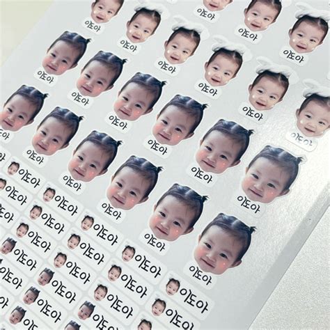 방수 얼굴 네임스티커 아이디어스