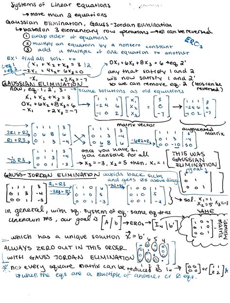 Systems Of Linear Equations In Linear Algebra EROS Systems Of Linear Equations More Than A