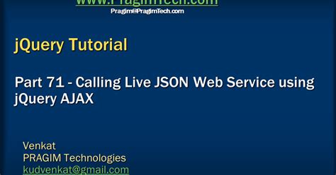 Sql Server Net And C Video Tutorial Calling Live Json Web Service