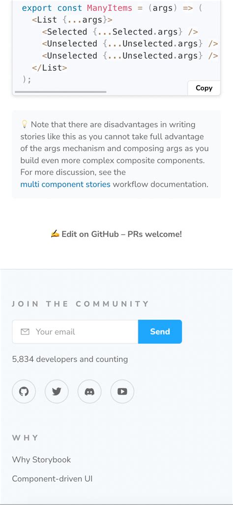 docs add next and previous buttons to navigate documentation · issue 397 · storybookjs