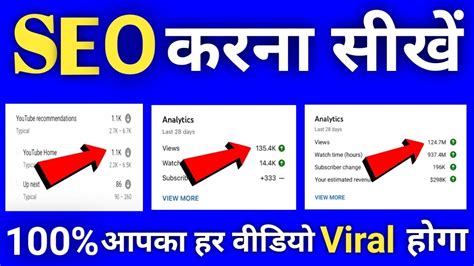 YouTube Video ka SEO kaise kare | YouTube video ka SEO karna sikhe | YouTube SEO Tutorial ...