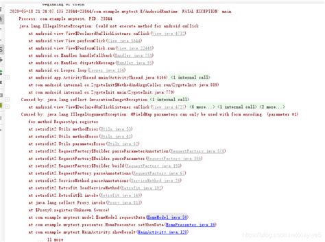 Android开发之retrofit常见错误fieldmap Parameters Can Only Be Used With Form