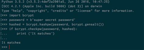 Python Bcrypt Working Only In Python Interpretor Stack Overflow