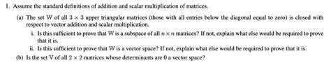 solved 1 assume the standard definitions of addition and