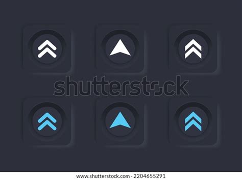 Swipe Arrow Icon Modern Button Web Stock Vector Royalty Free 2204655291 Shutterstock