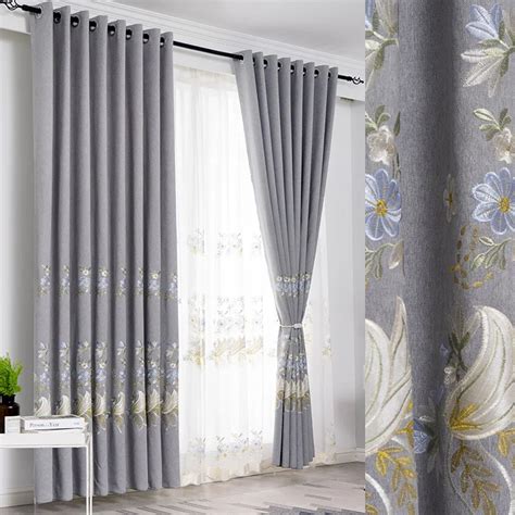 2022 새로운 신선하고 신선한 목회 패치 벨벳 자수 양산 사용자 정의 미국 커튼 거실 식당 침실 Aliexpress