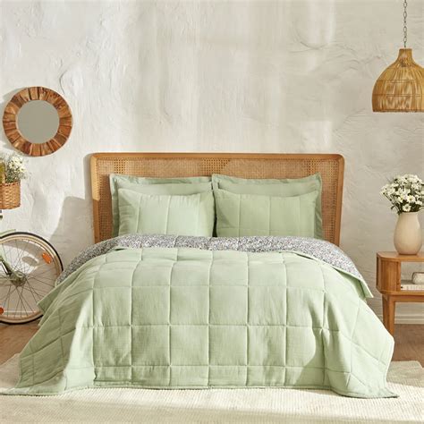 Karaca Home Anna Tek Kişilik Müslin Summer Comfort Yeşil Karaca