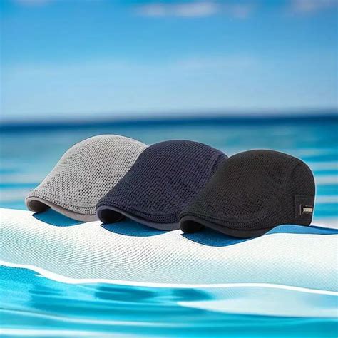 통기성 좋은 메쉬 작업 모자 야외 활동을 위한 조절 가능한 베레모 Temu Republic Of Korea