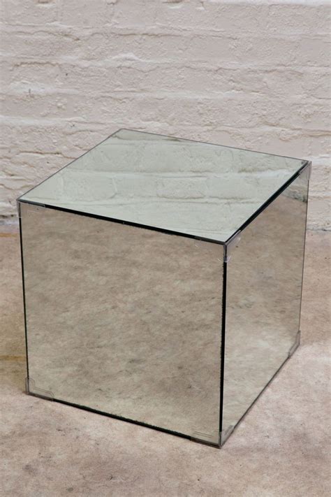 Mirror Glass Cube Table Mirror Ideas