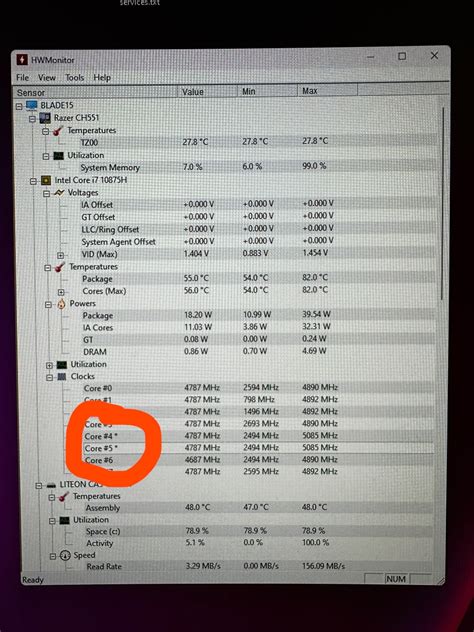 What Does An Asterisk Beside Core Number Mean In Hwmonitor R