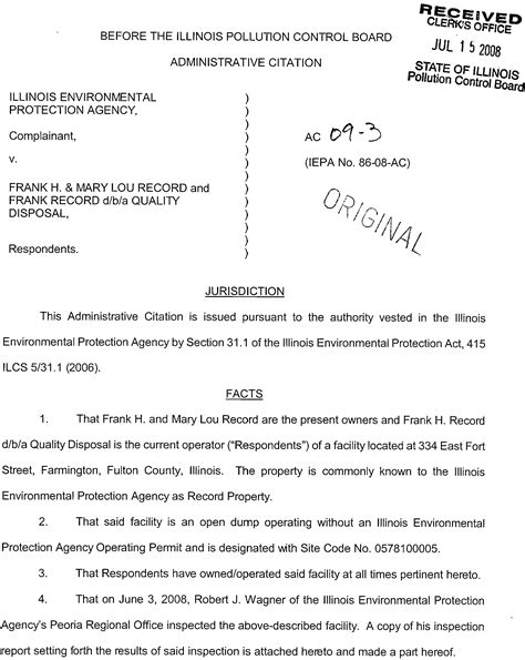 Sample Default Order