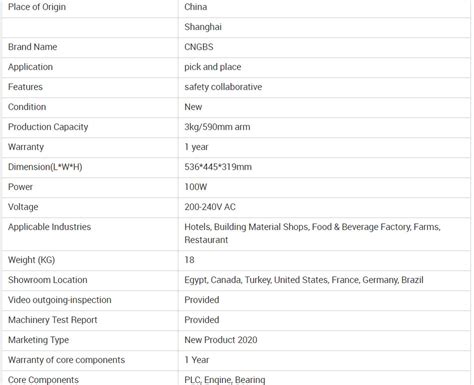 6 Axis 3kg Payload Robot 200 240v Colleborative Robot Arm For Welding