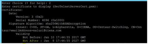 54xx How To Restore The Expired Telnet Tls Server Certificate