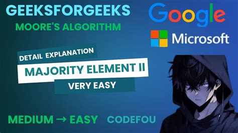 Gfg Potd Majority Element Ii Moores Algorithm Java And C 26 07