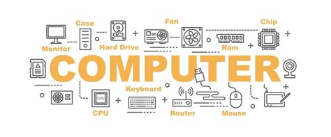 Computer Part Vector Banner 2220206 Vector Art At Vecteezy