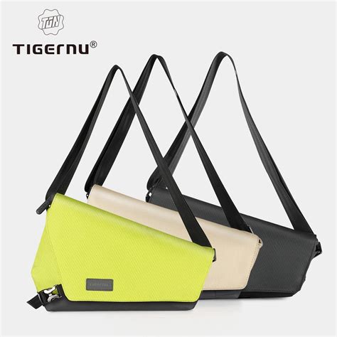 남자 숄더백 메신저백 크로스백 슬링백Tigernu 패션 RFID 체스트 백 방수 슬링 남성 여행 크로스 티몬