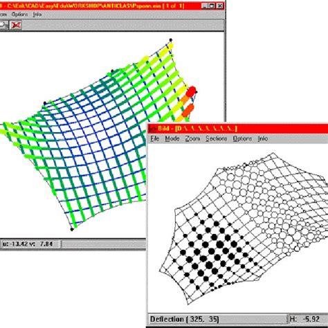 Stress And Deflection Visualisation After Geometrically Non Linear Load Download Scientific