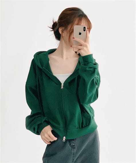 [9컬러 아방핏 ] 아보카도 긴팔 투웨이 크롭 후드집업 봄 여름 가을 겨울 오버핏 루즈핏 학생 교복템 심플 무지 기본템 파스텔 데일리룩 꾸안꾸 귀여운 간절기 아우터