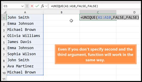 using unique function in excel get unique values
