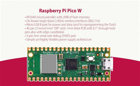 Raspberry Pi Pico W Board Wh Deskpi Store