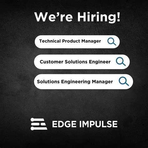 Edge Impulse On Linkedin Werehiring Techjobs Remotework Edgeai
