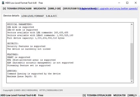 Hdd Low Level Format Tool скачать бесплатно на русском языке
