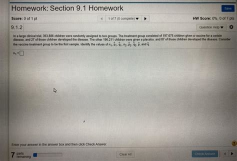 Solved Homework Section 9 1 Homework Save Score 0 Of 1 Pt