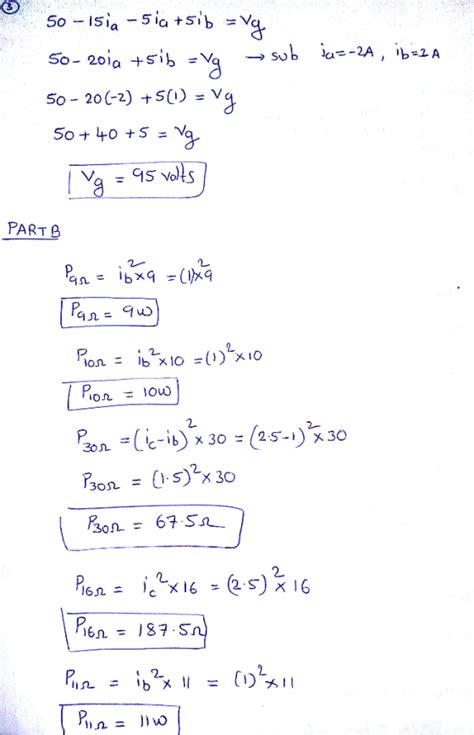 constants the currents ia and ib in the circuit in the figure are 2 0 a