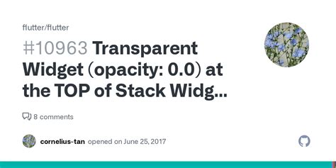 Transparent Widget Opacity At The TOP Of Stack Widget Should NOT Intercept Touch Events