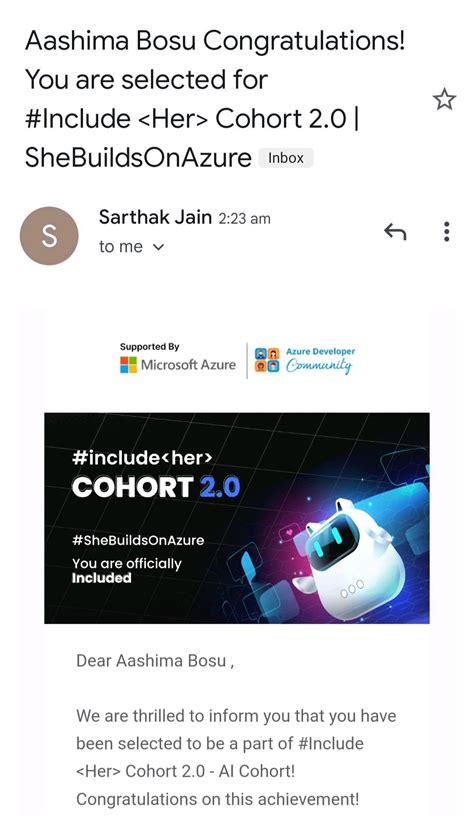 Aashima Bosu On Linkedin Include Ai Azure Microsoft