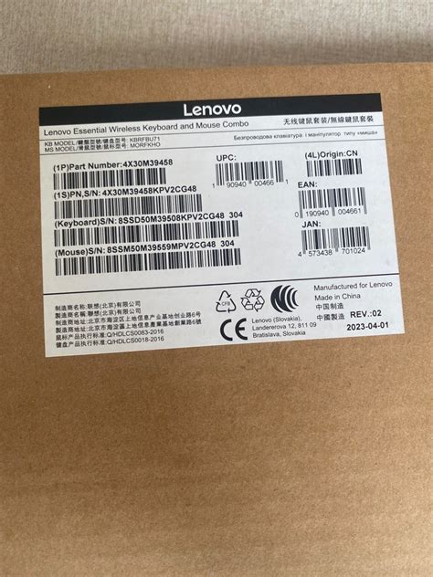 Lenovo Essential Wireless Keyboard And Mouse Combo Computers Tech Parts Accessories