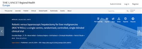 The Lancet子刊（if 13 6） 一项关于机器人肝切除术与腹腔镜肝切除术的rct研究 知乎