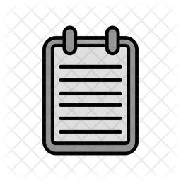 Memo Icon Download In Colored Outline Style