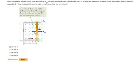 Solved In The Figure Below A Given Applied Force Of