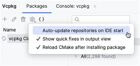 Vcpkg Integration CLion Documentation