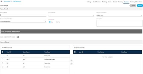 queue management in chat campaign