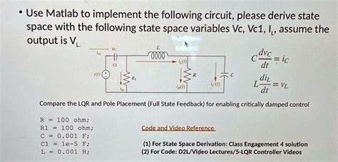 Solved Texts Use Matlab To Implement The Following Circuit Please